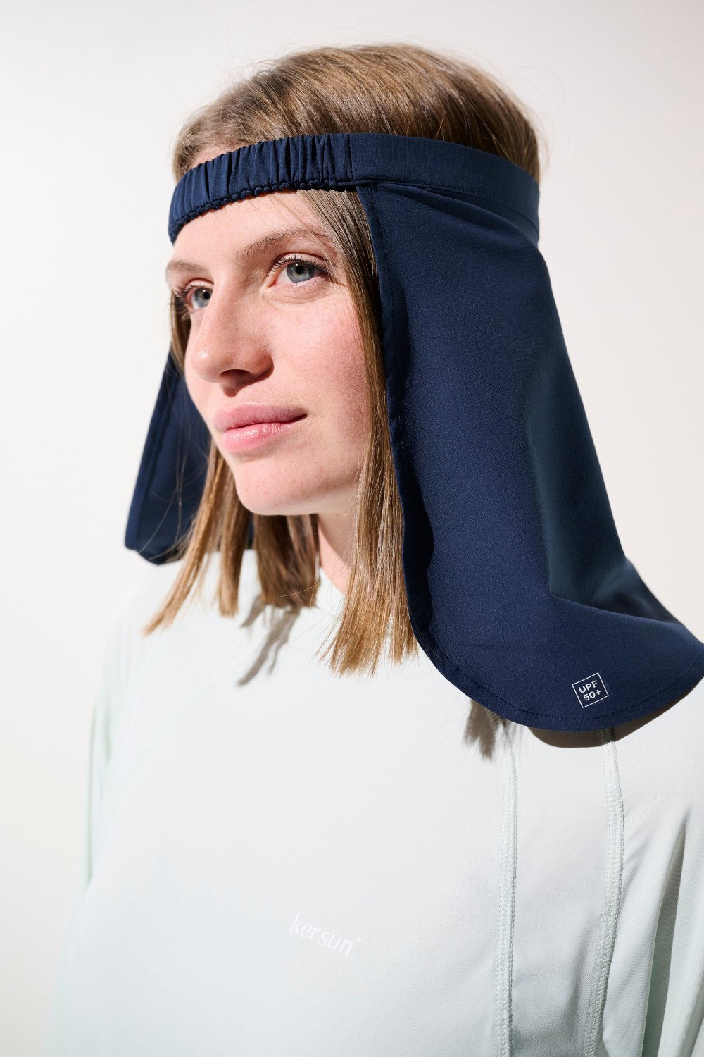Protector de nuca con protección solar, Mujer, Azul, Gobi, UPF 50+– Ker ...